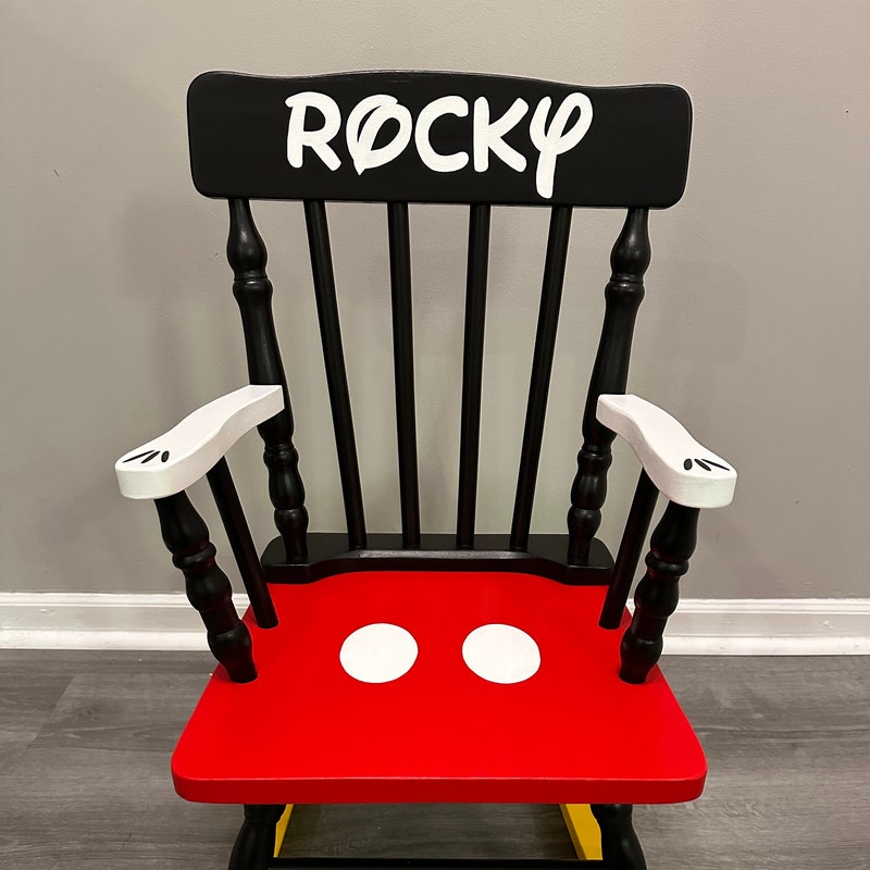Mickey Mouse Rocking Chair - Etsy