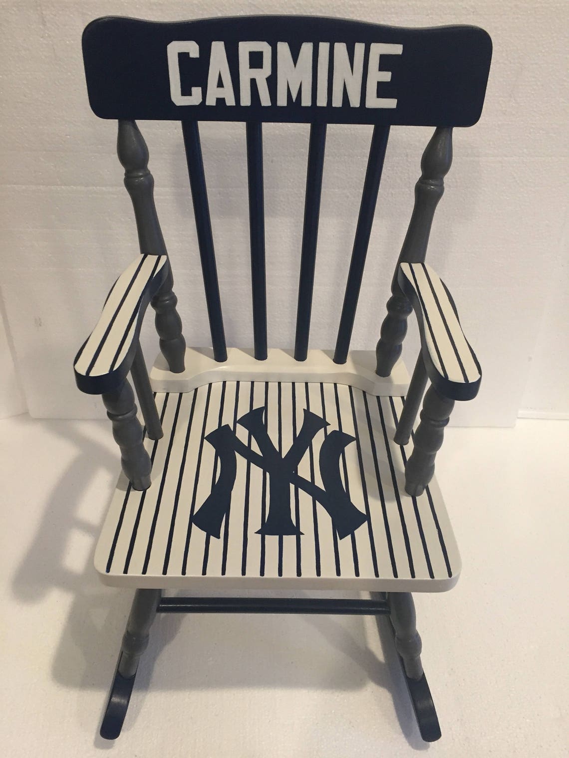 New York Yankees New York Yankees Rocking Chair New York - Etsy