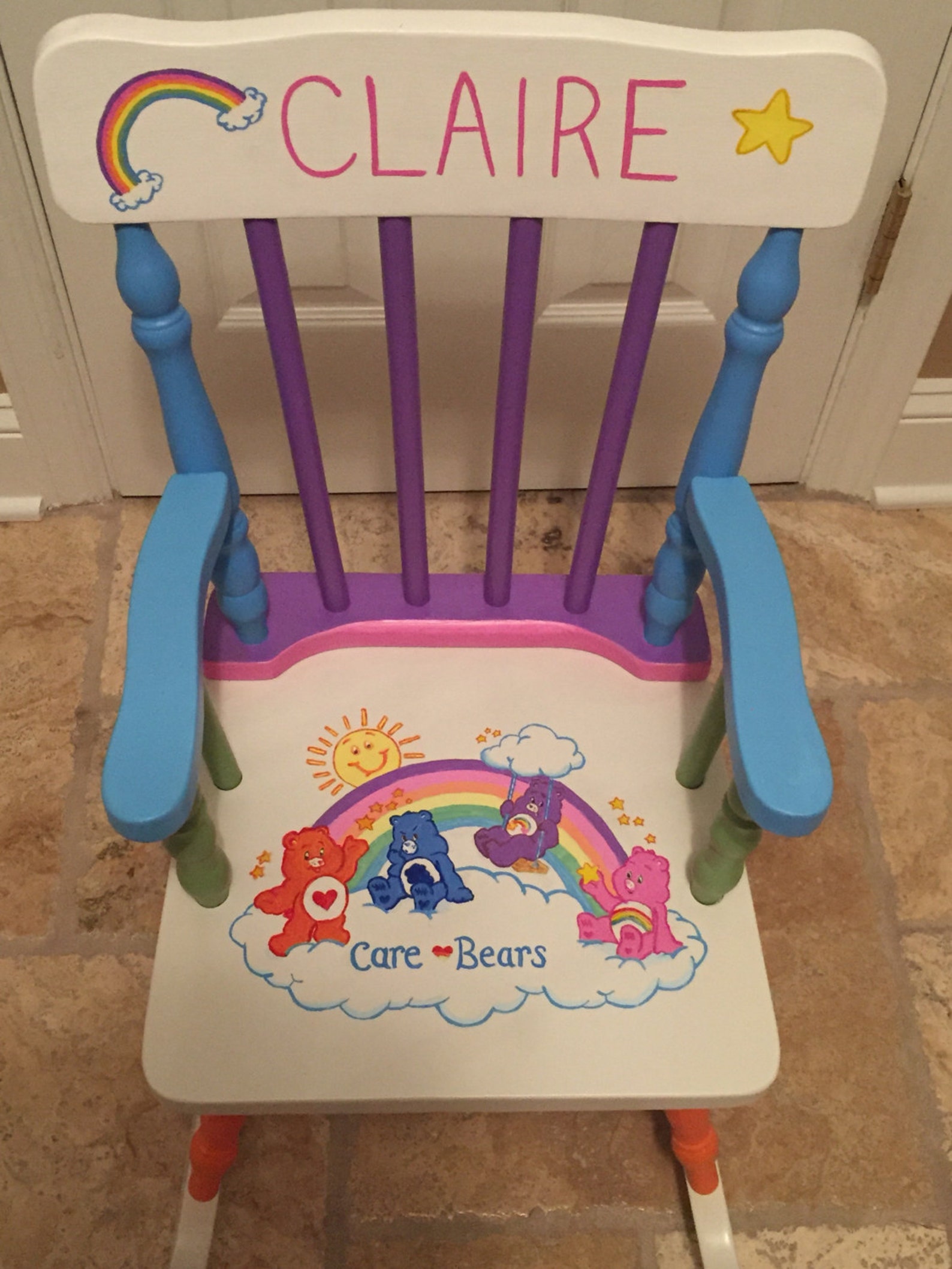 Care Bears Rocking Chair - Care Bears Chair - Care Bears Nursery - Care ...