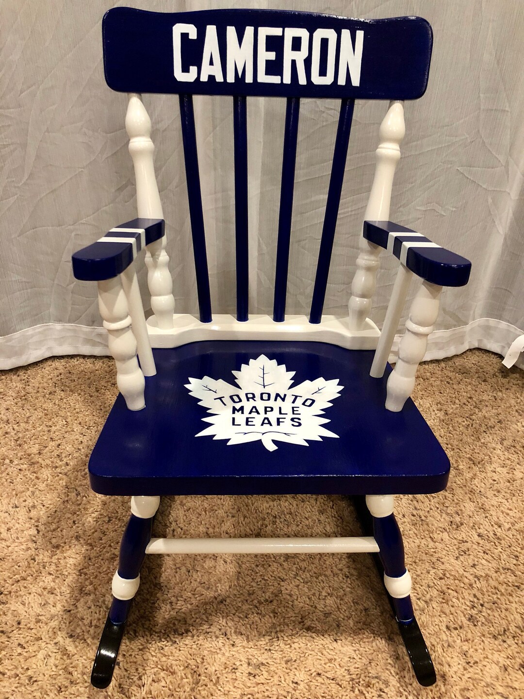 Toronto Maple Leafs Chair Personalized NHL Chair childrens - Etsy
