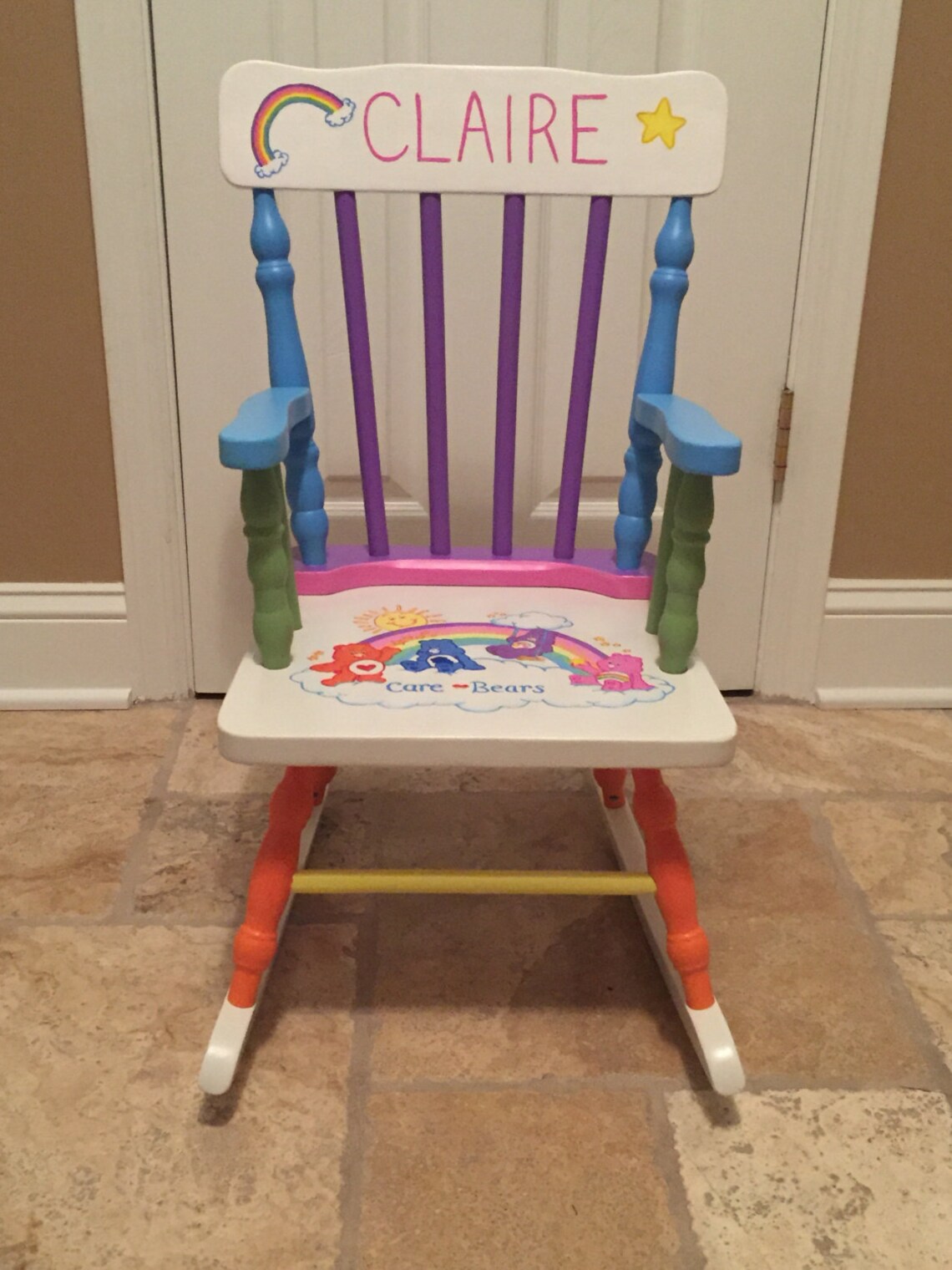 Care Bears Rocking Chair Care Bears Chair Care Bears Nursery Care Bears ...