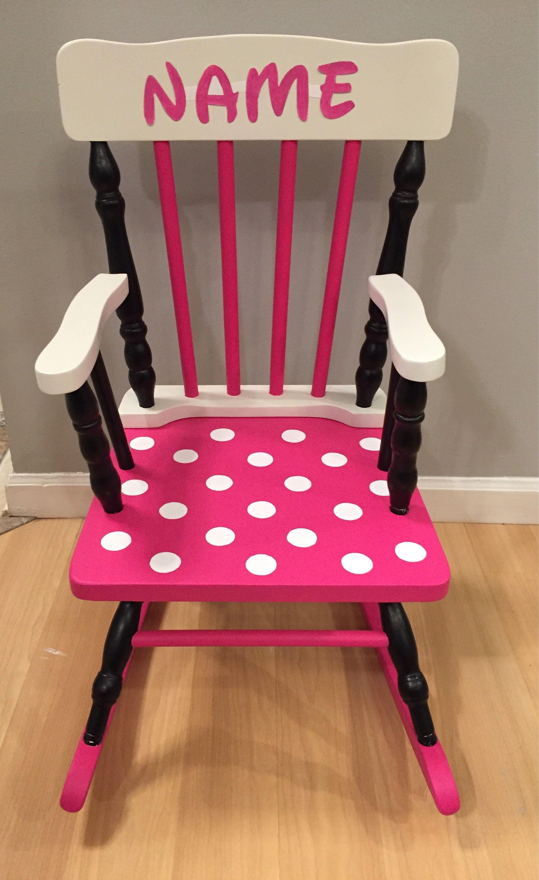 Minnie Mouse Kids Rocking Chair Minnie Mouse Nursery - Etsy Ireland