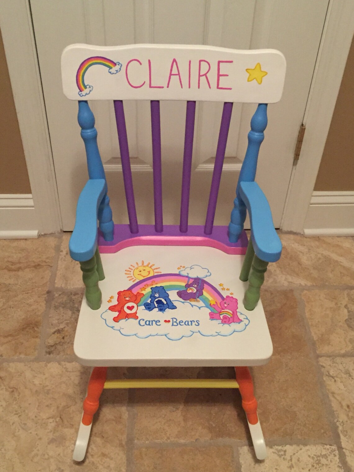Care Bears Rocking Chair - Care Bears Chair - Care Bears Nursery - Care ...