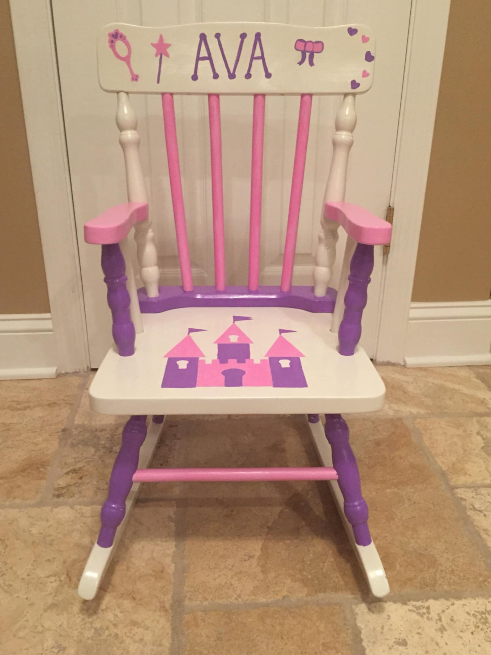 Princess Rocking Chair Princess Chair Princess Kids Princess Nursery ...