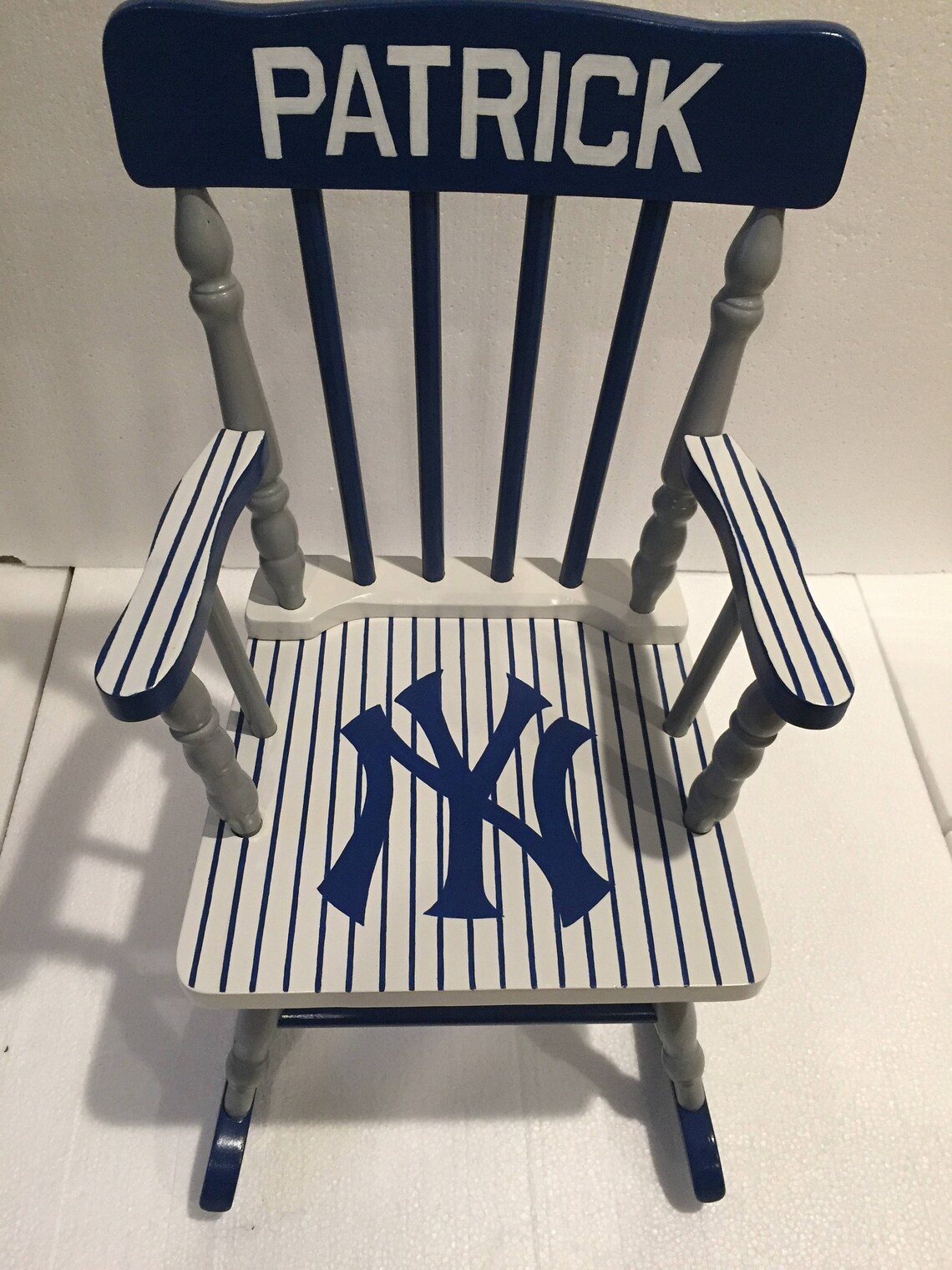 New York Yankees New York Yankees Rocking Chair New York - Etsy