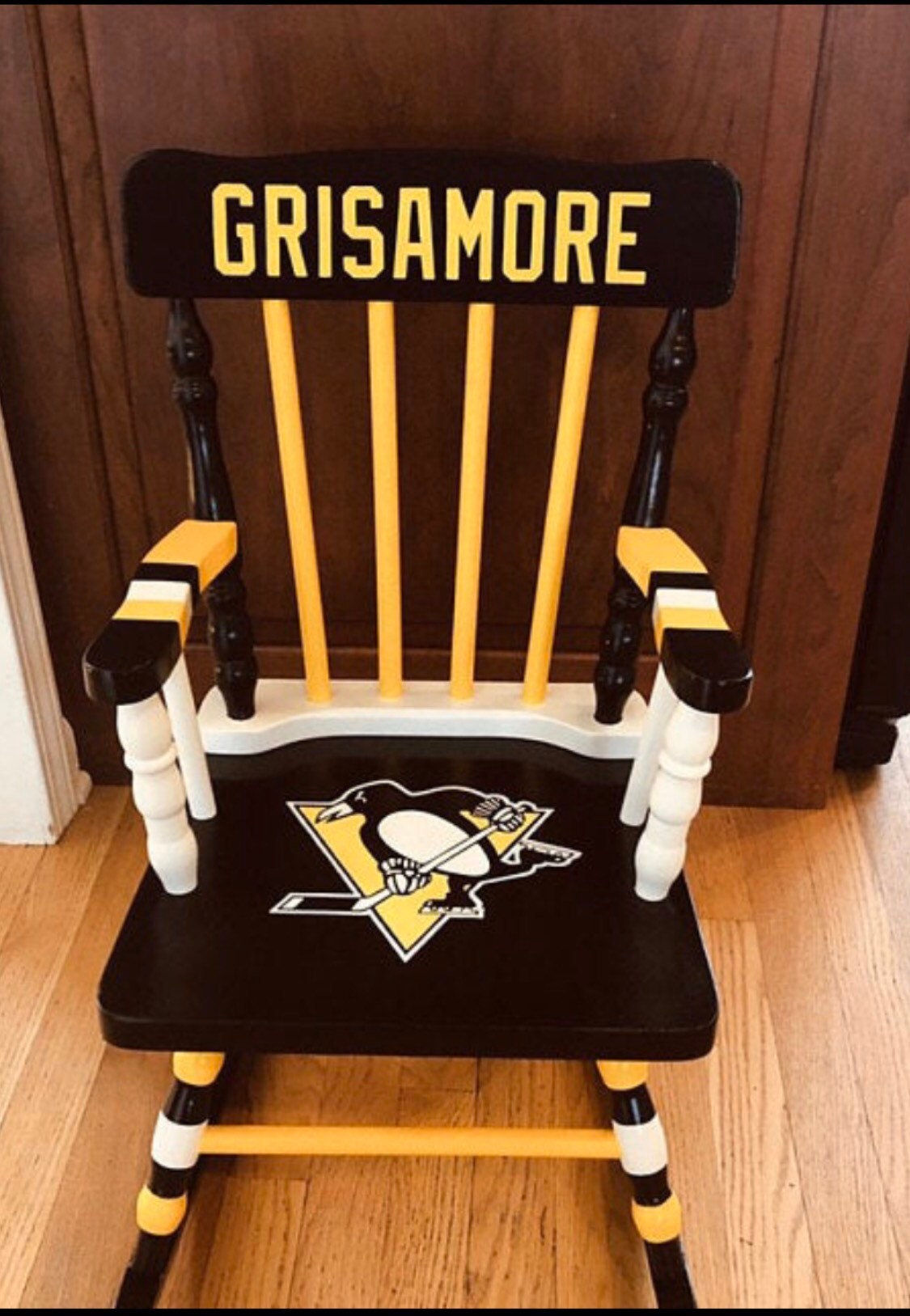Pittsburgh Penguins Kids Rocking Chair Pittsburgh Penguins - Etsy