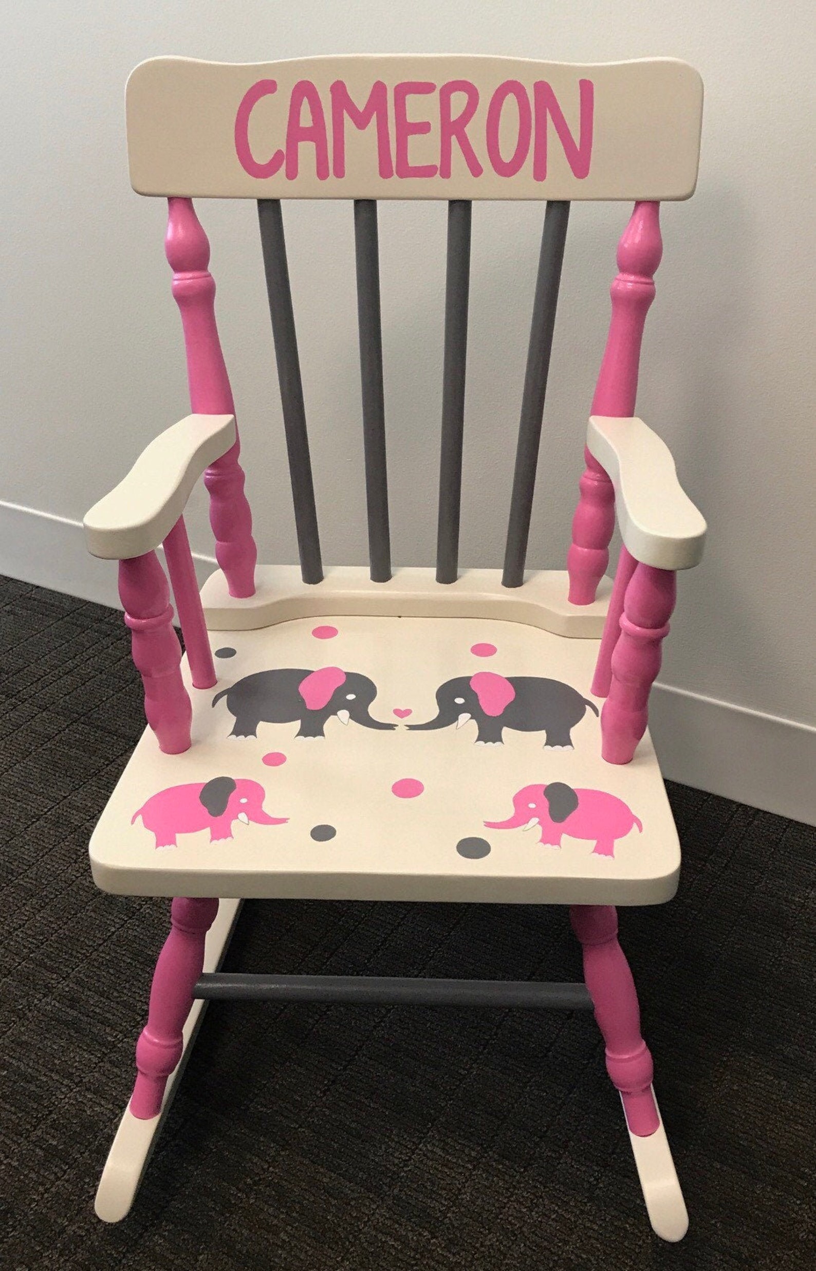 Elephant Rocking Chair Baby Girl Nursery Baby Elephant Nursery Gift ...