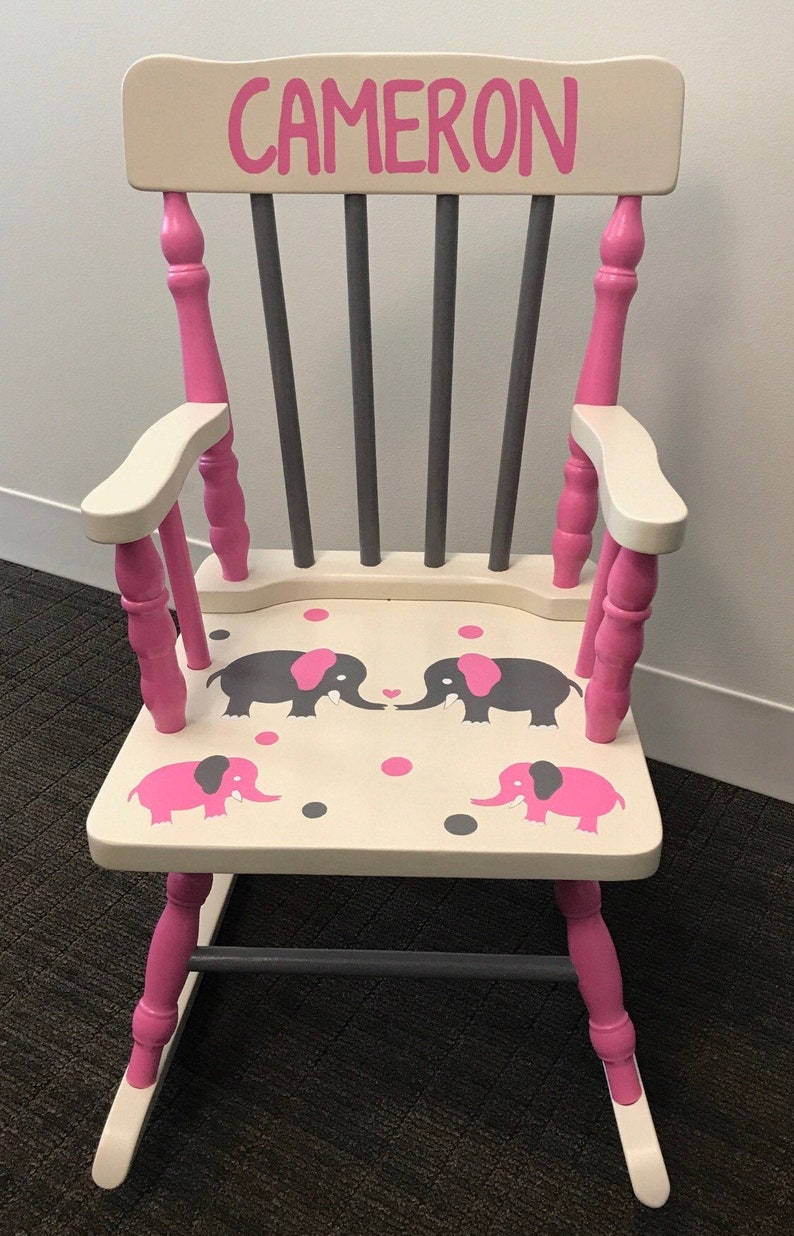Elephant Rocking Chair Baby Girl Nursery Baby Elephant Nursery Gift ...