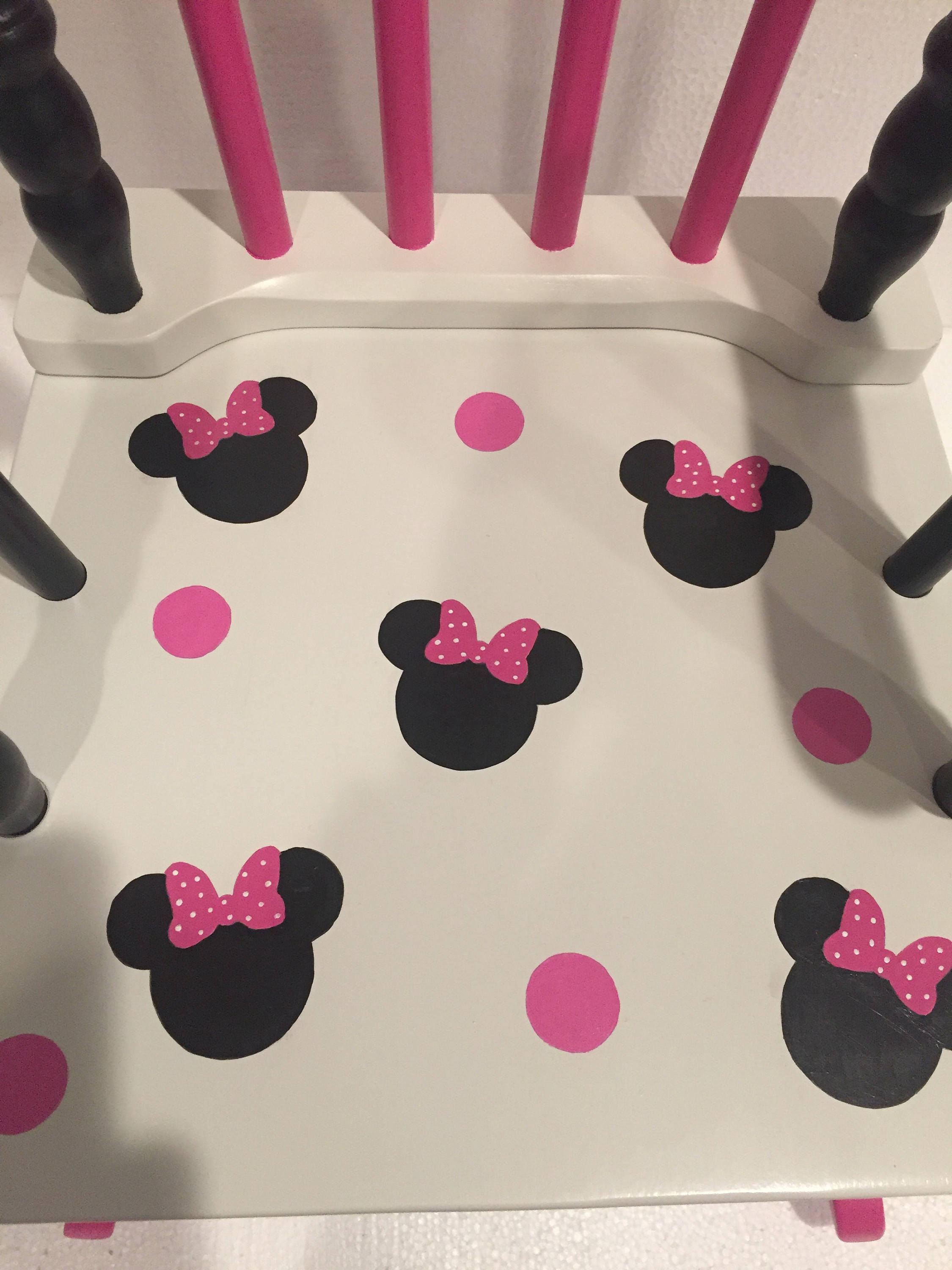 Minnie Mouse Rocking Chair Minnie Mouse Kids Bedroom - Etsy