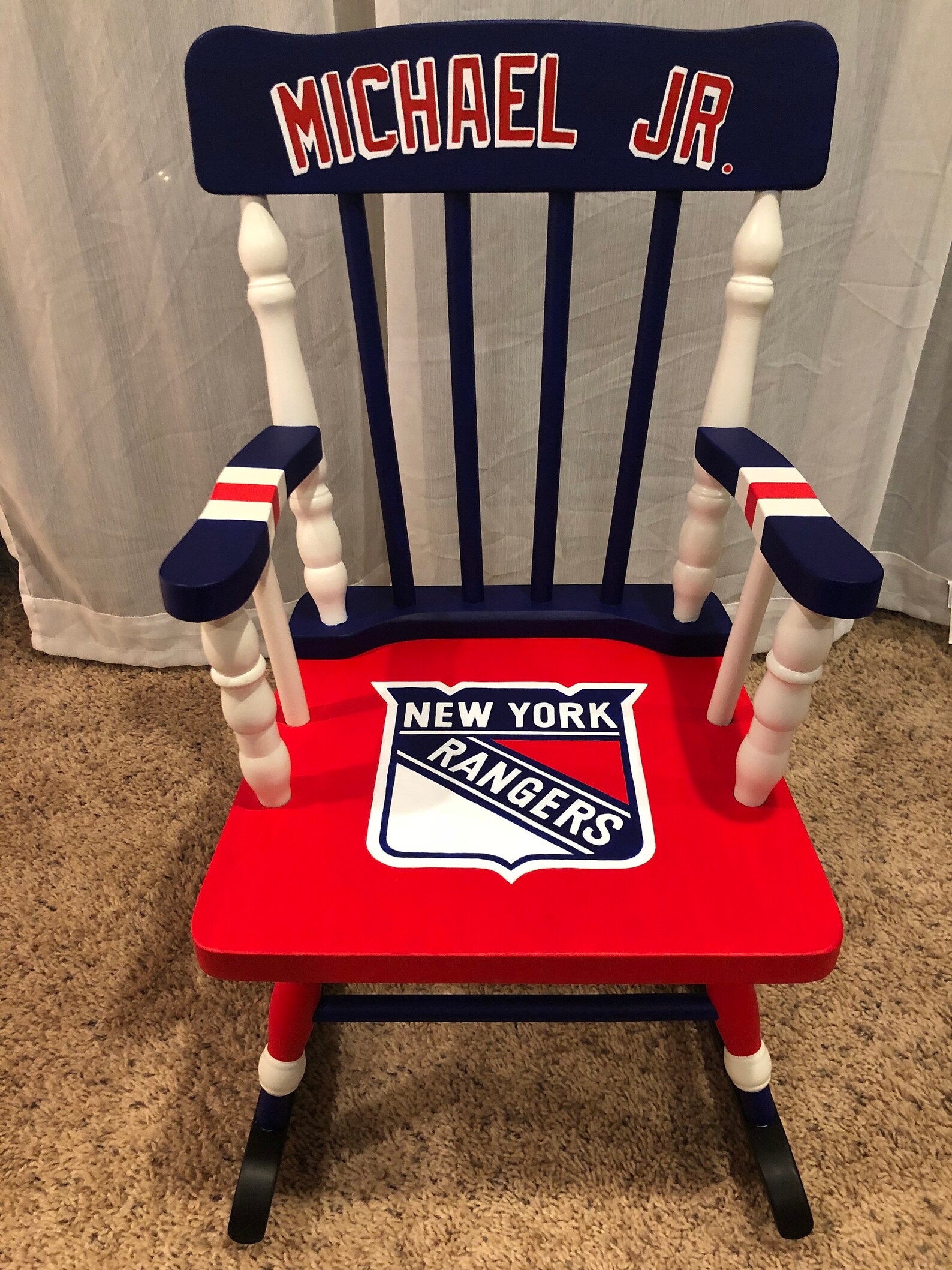 New York Rangers - New York Rangers Chair - NHL Gift - Hockey Gift ...