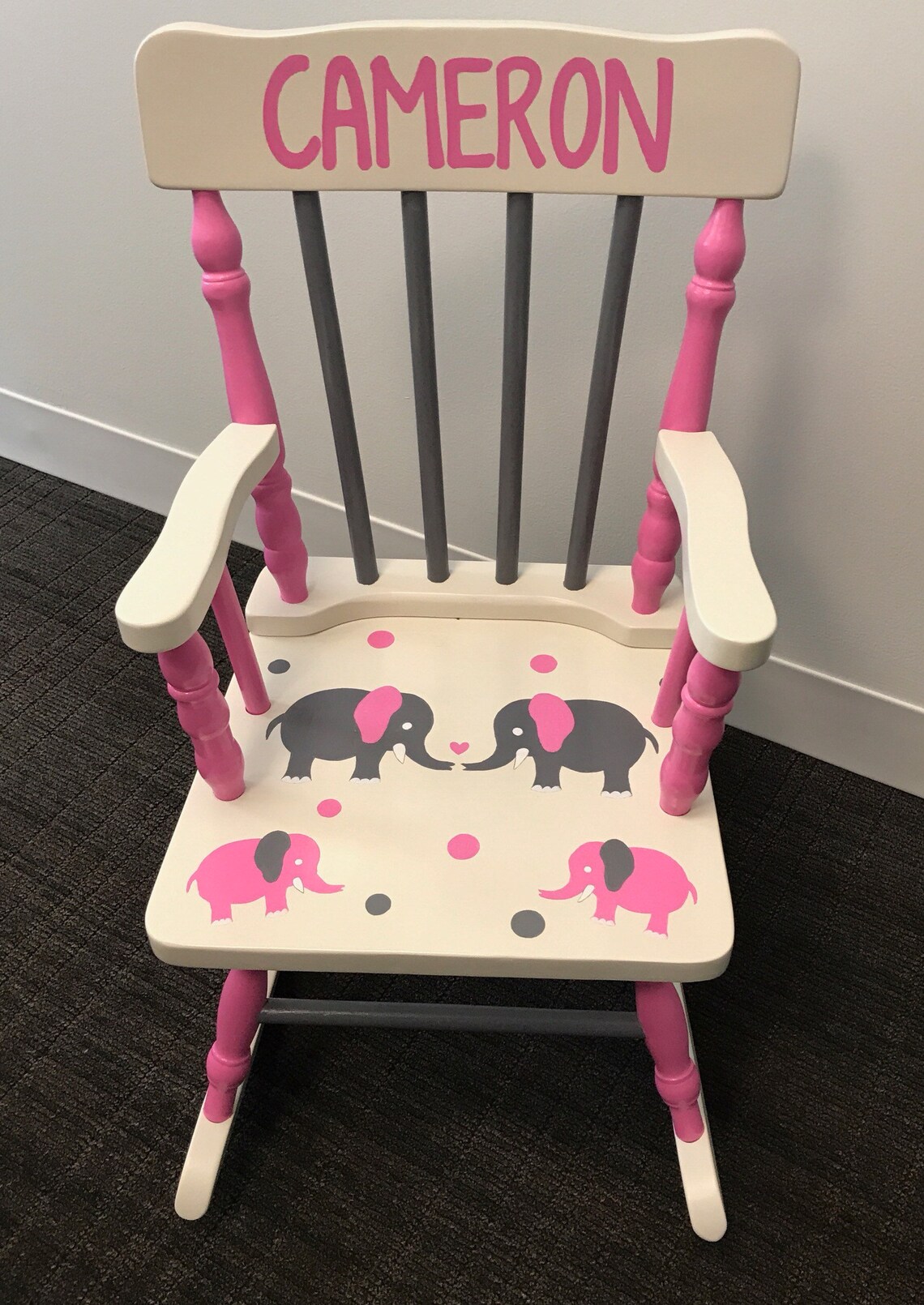 Elephant Rocking Chair Baby Girl Nursery Baby Elephant Nursery Gift ...
