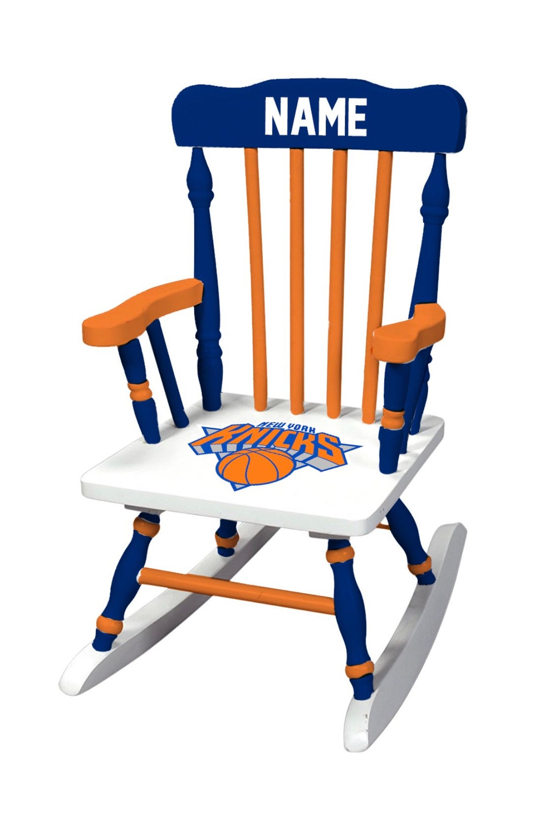 New York Knicks Childs Rocking Chair - Etsy
