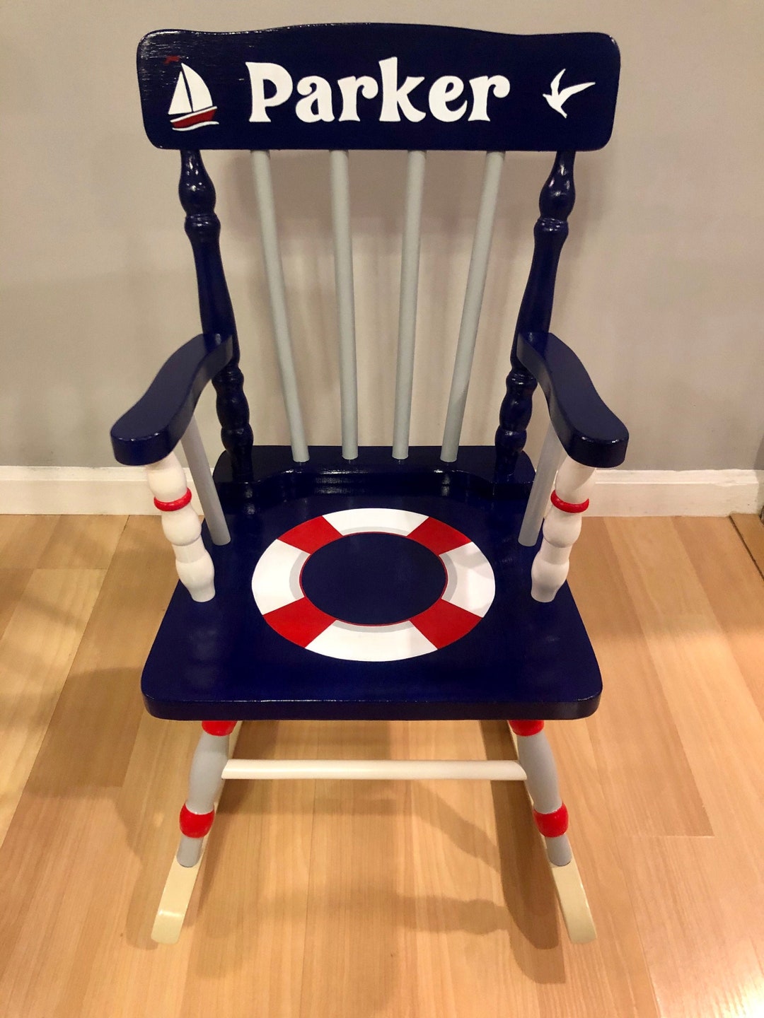 Nautical Nursery - Nautical Baby - Nautical Rocking Chair - Nautical ...