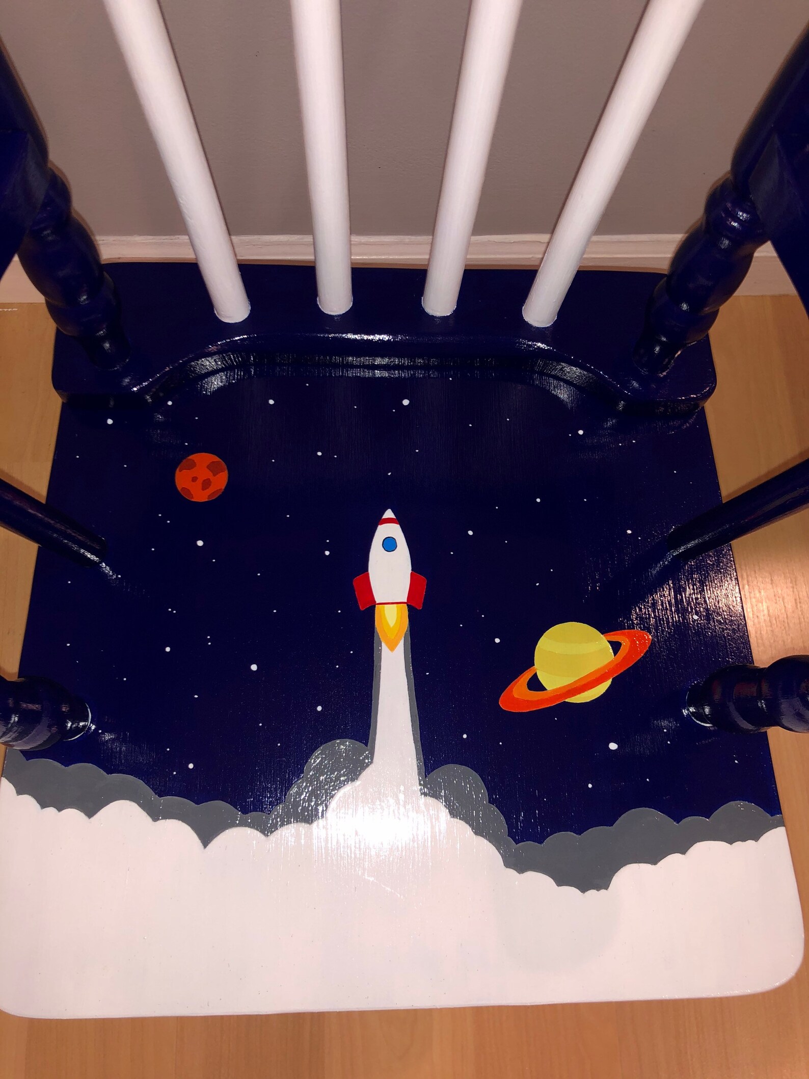 Space Nursery Space Ship Room baby Rocking Chair Nursery | Etsy