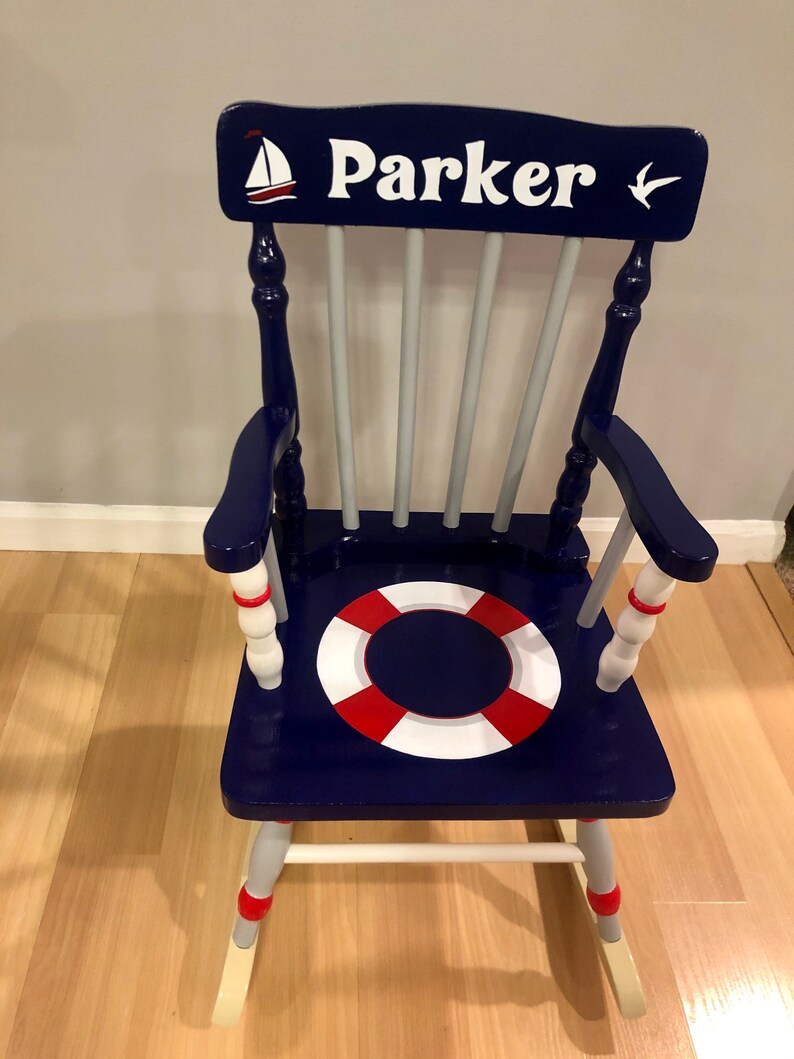 Nautical Nursery - Nautical Baby - Nautical Rocking Chair - Nautical ...