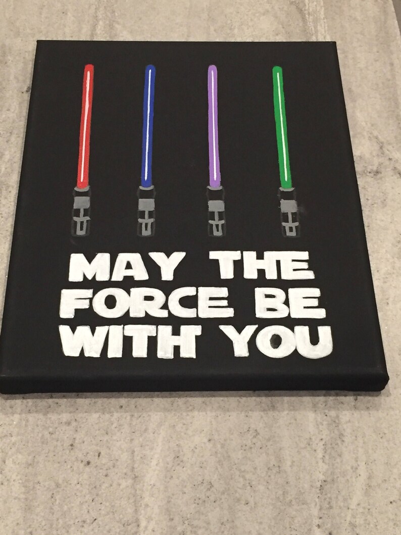 Star Wars Wall Art - Star Wars Wall Decor - Star Wars Bedroom - Star ...