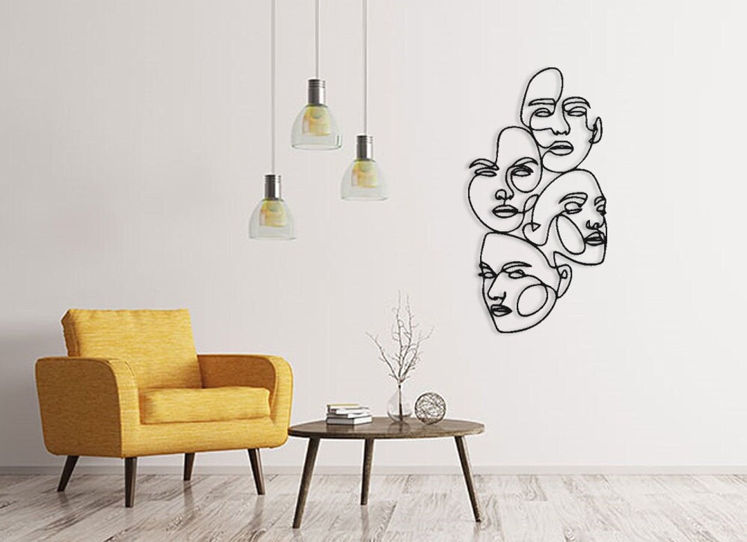 Face Wall Decor, Faces Wall Art, Faces Wooden Wall Decor, Women Wall ...