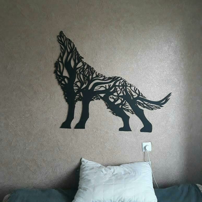 Wooden Wall Art Wolf Wolf Wall Decor Hanging Wall Art Wolf - Etsy