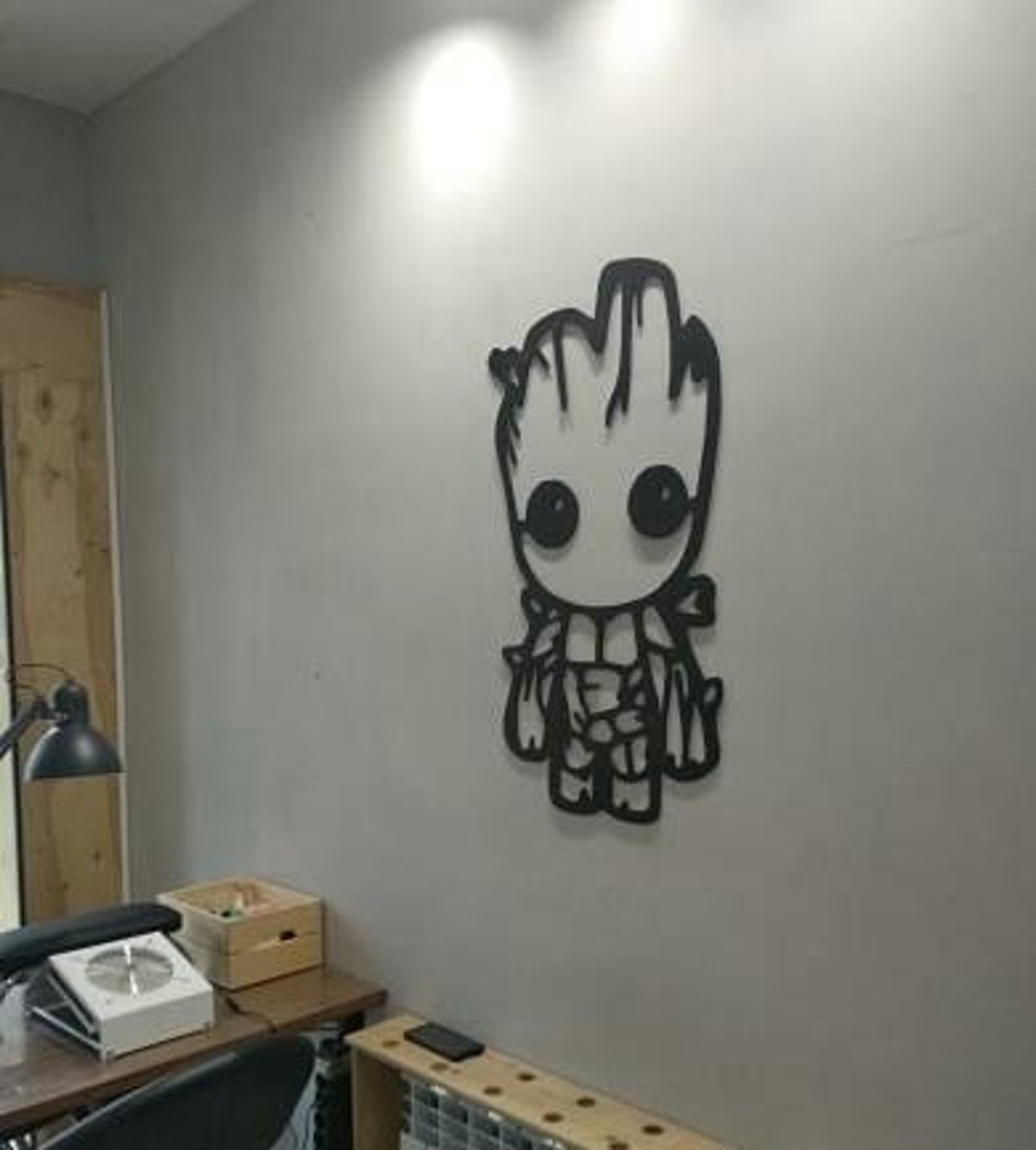 Groot Wall Art Baby Groot Wall Decor Hanging Wall Art Groot - Etsy