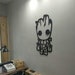 Groot Wall Art, Baby Groot Wall Decor, Hanging Wall Art Groot, Wooden ...