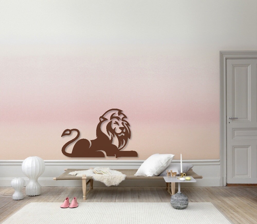 Lion Wall Decor Leo Wall Art Lion Wall Art Hanging Wall Art | Etsy