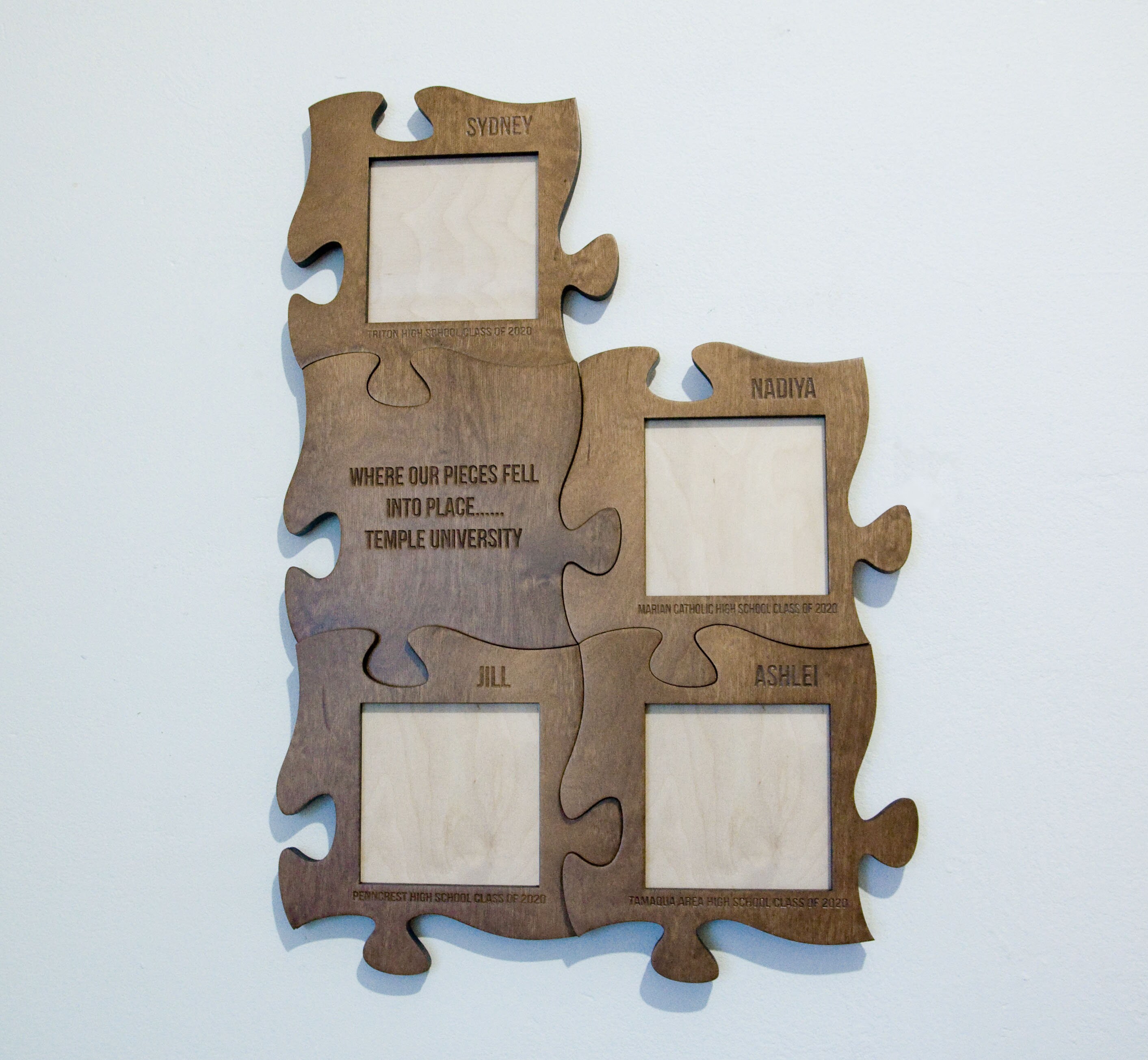 Picture Frame Personalized Photo Frame Puzzle Photo Frame Etsy