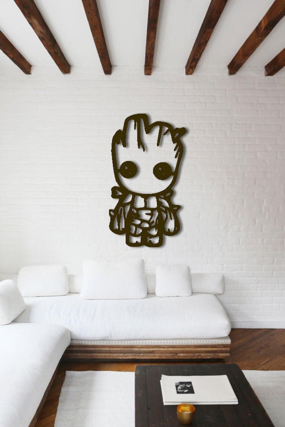 Groot Wall Art, Baby Groot Wall Decor, Hanging Wall Art Groot, Wooden ...