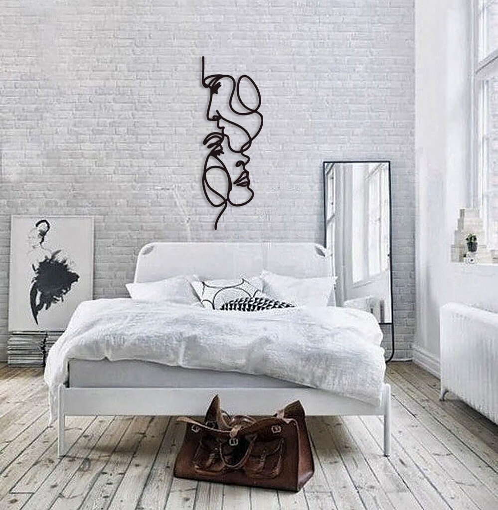 Couple Wall Decor Couple Wall Art Bedroom Couple in Love - Etsy