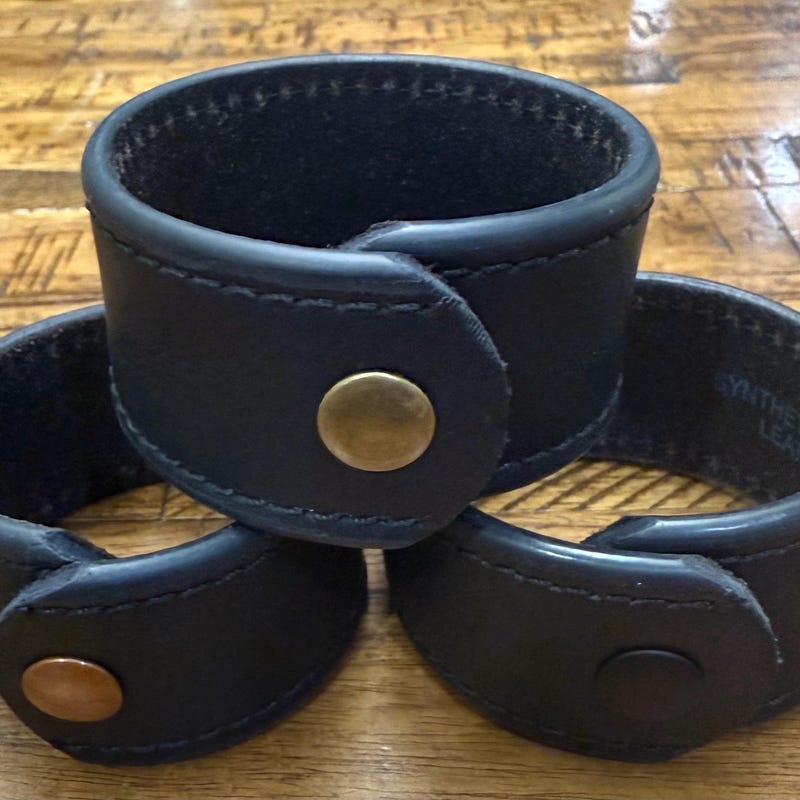 Wide Leather Cuff - Etsy