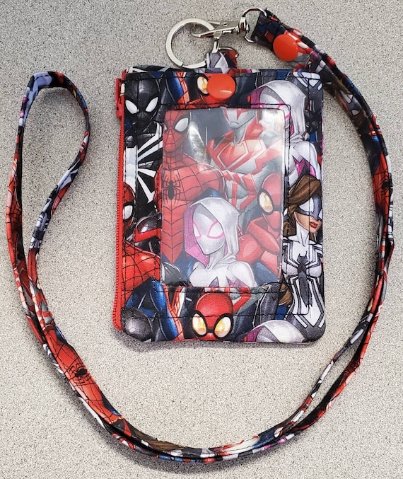 Super Cute Spider Hero and Friends Comic Print Coin ID Wallet - Etsy