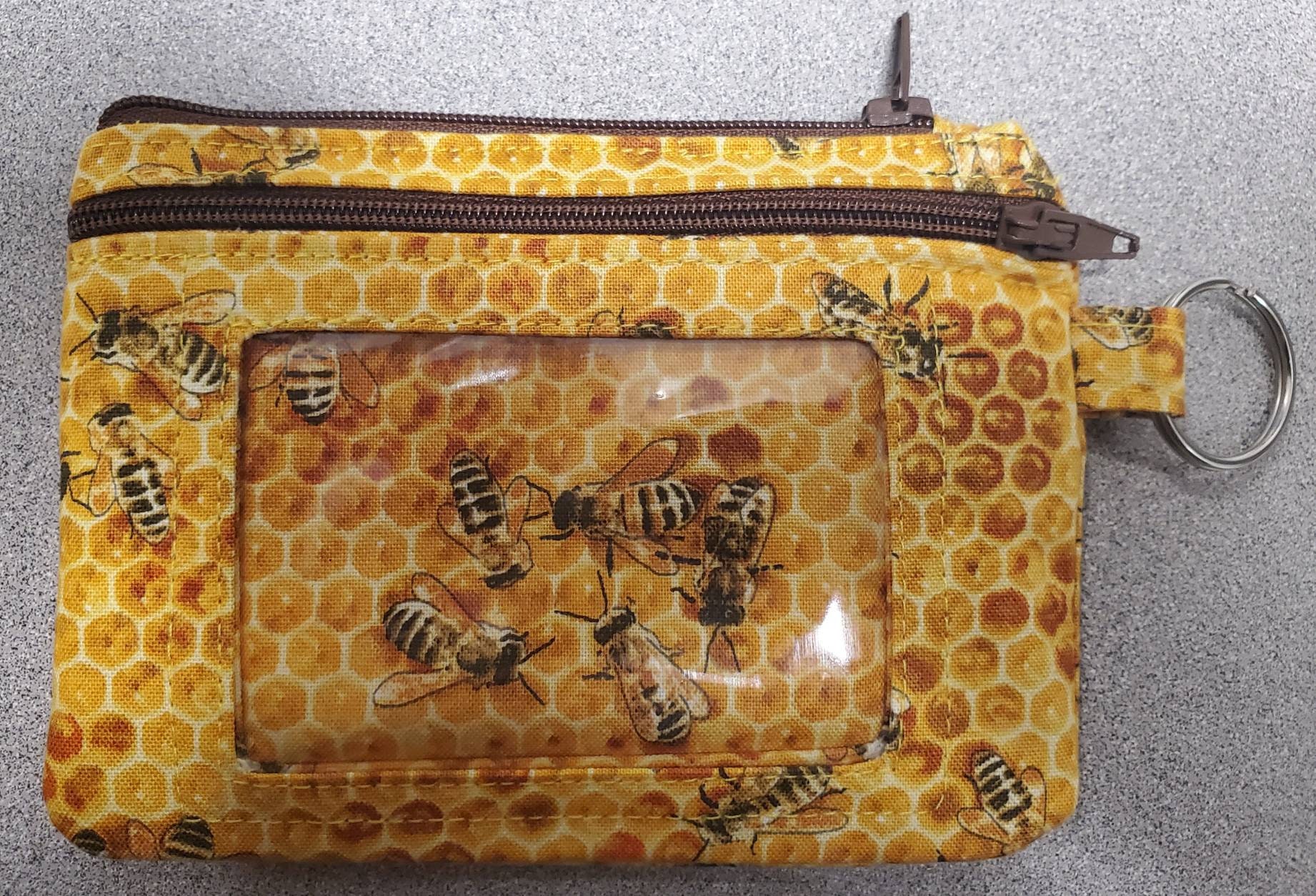 Super Cute Honey Bumble Bee Print ID Wallet Key Chain | Etsy