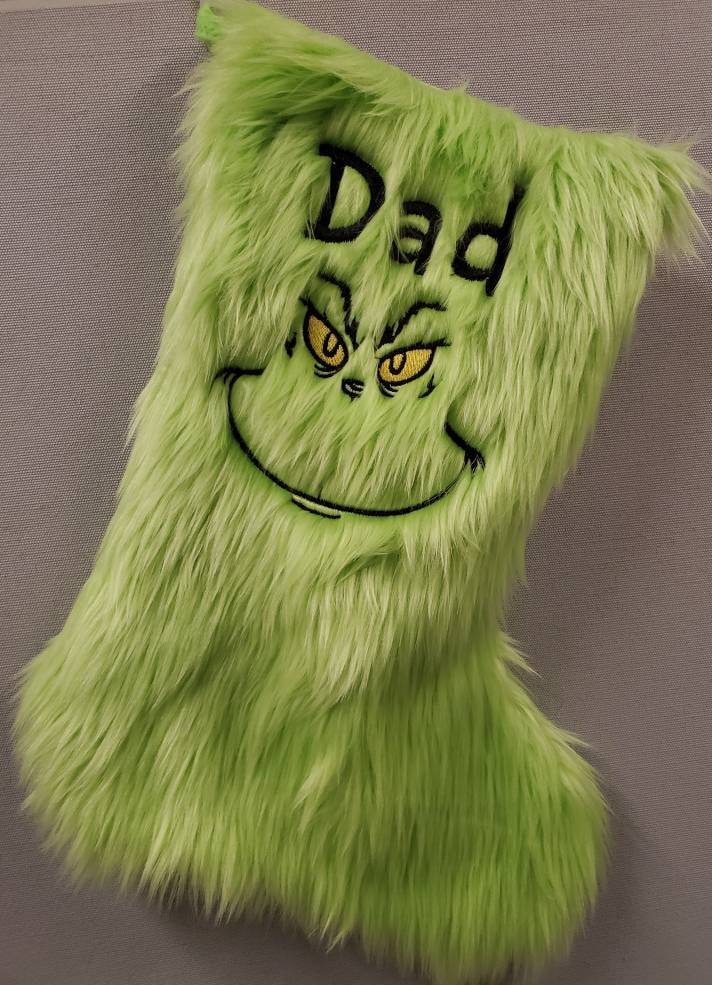 The Green Grumps Christmas Stocking - Etsy