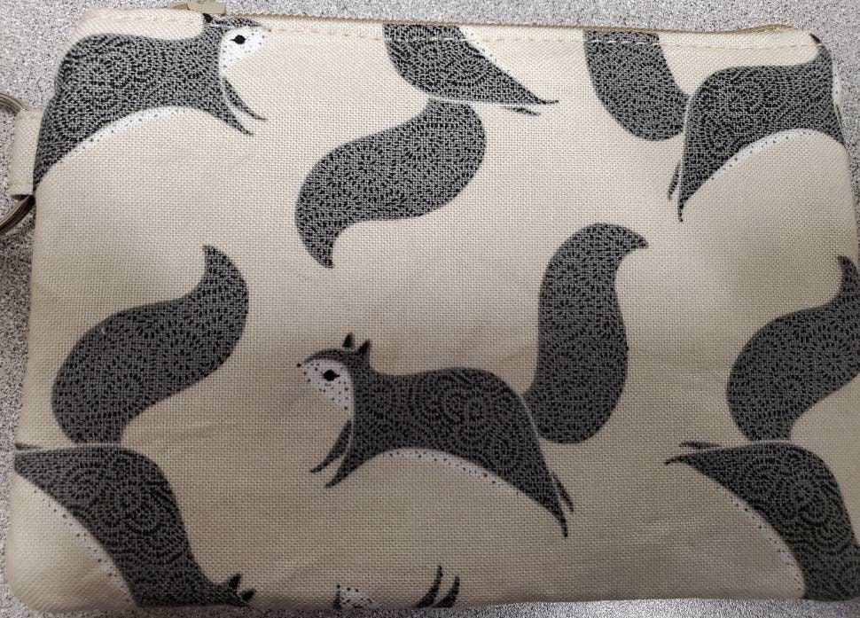 Super Cute Squirrel Party Print ID & Coin Wallet Key Chain - Etsy