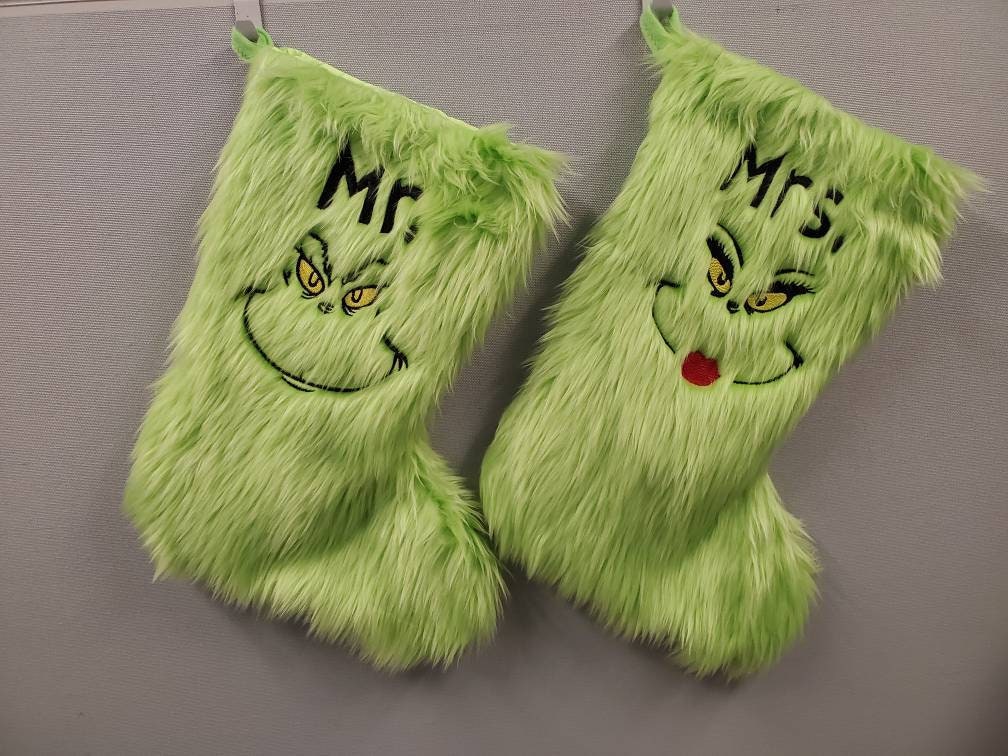 The Green Grumps Christmas Stocking - Etsy