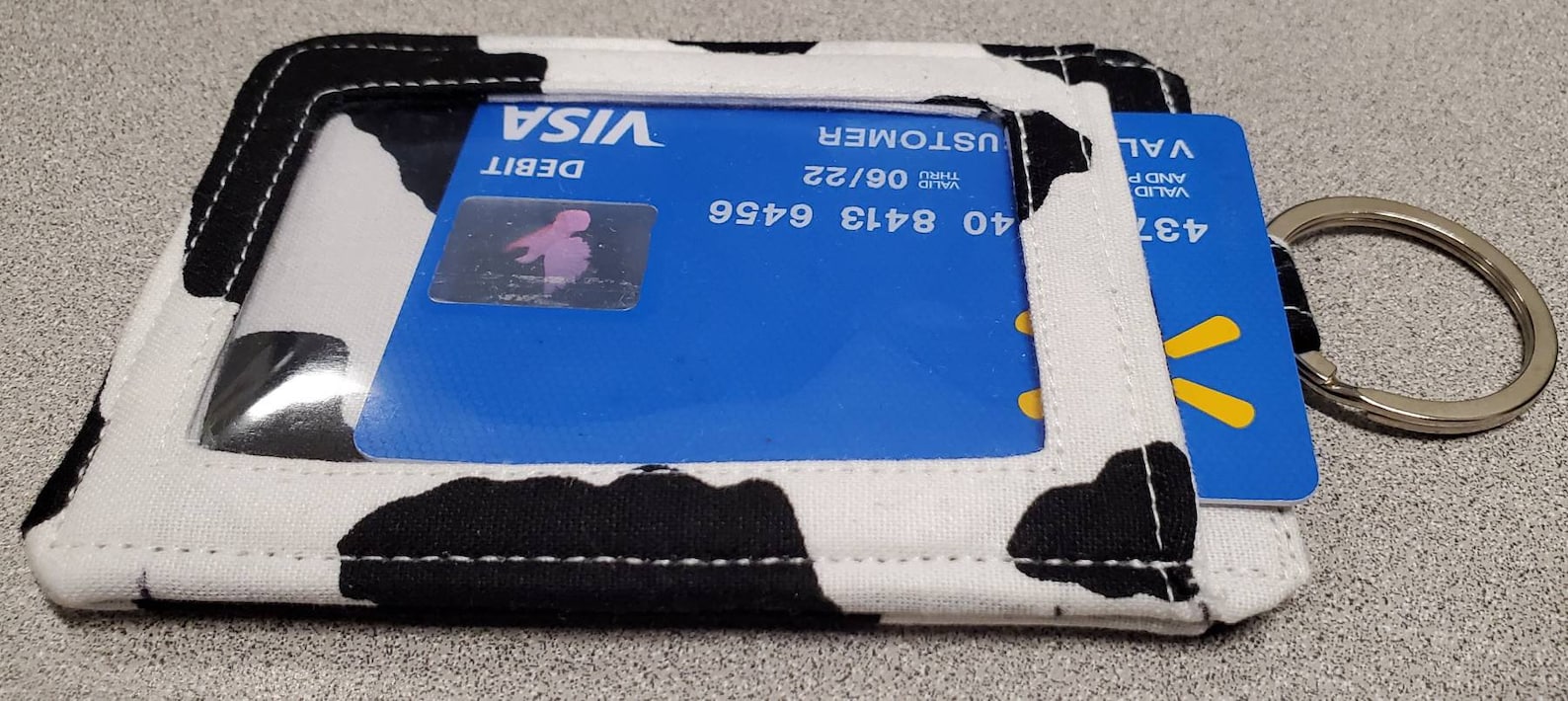 Super Cute Moomoo Cow Print ID Wallet Key Chain Lanyard | Etsy