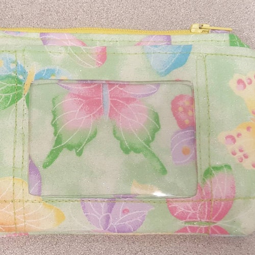 Super Cute Daisy Flower Purple Print ID Wallet Key Chain | Etsy