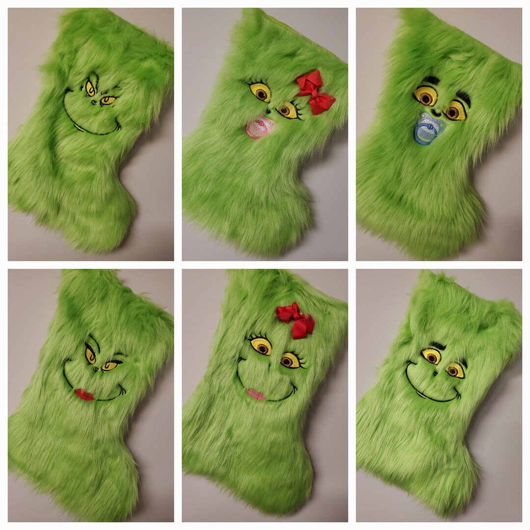 The Green Grumps Christmas Stocking - Etsy