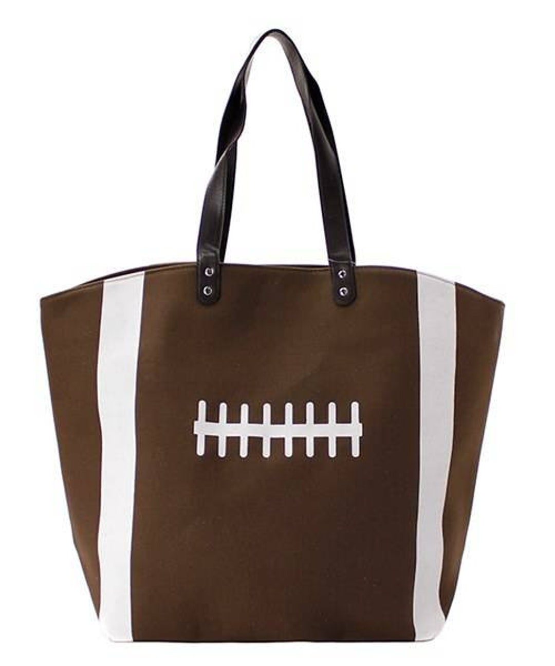 Super Cute Large Football Tote Print Canvas Tote -monogram Included - Etsy