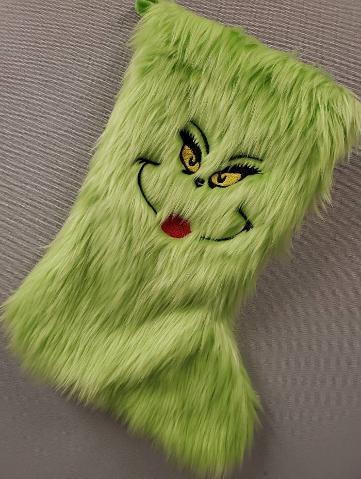 The Green Grumps Christmas Stocking - Etsy