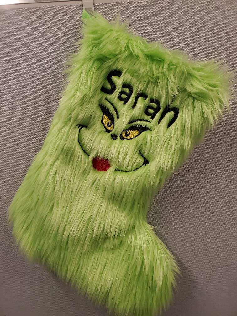 The Green Grumps Christmas Stocking - Etsy