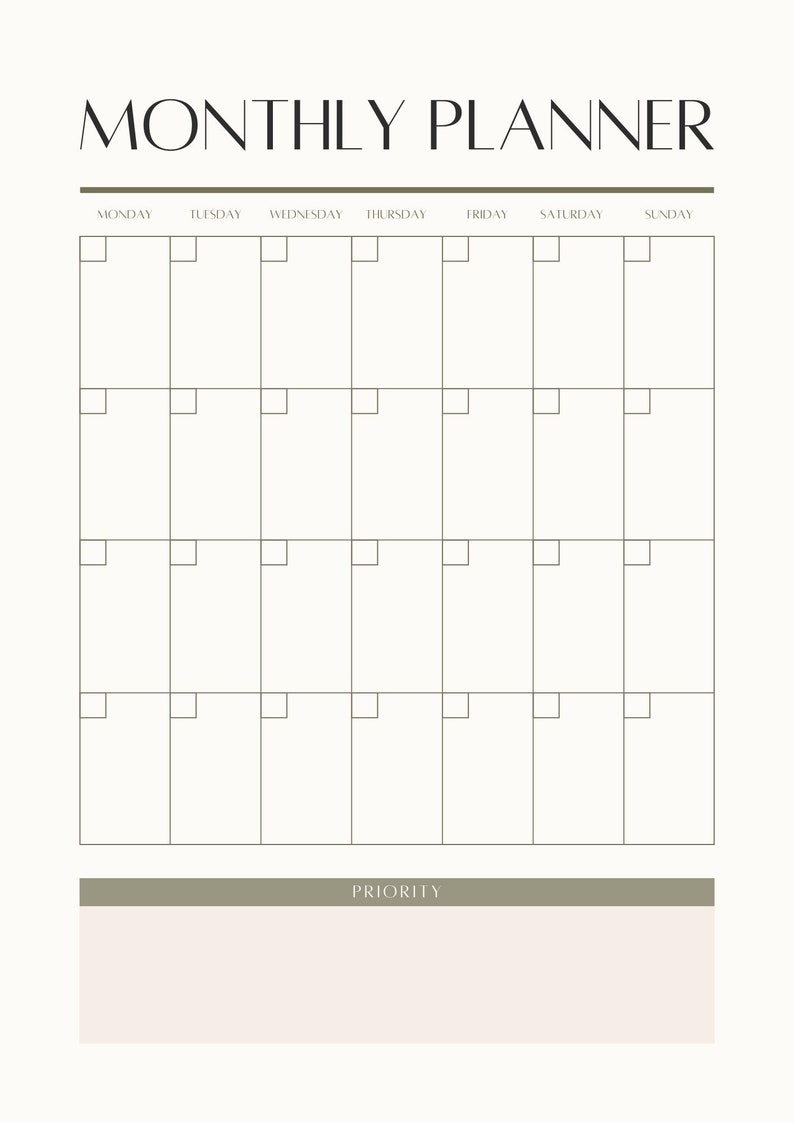 Work Notes | Monthly Plan | Meeting Notes | Daily Notes - Etsy