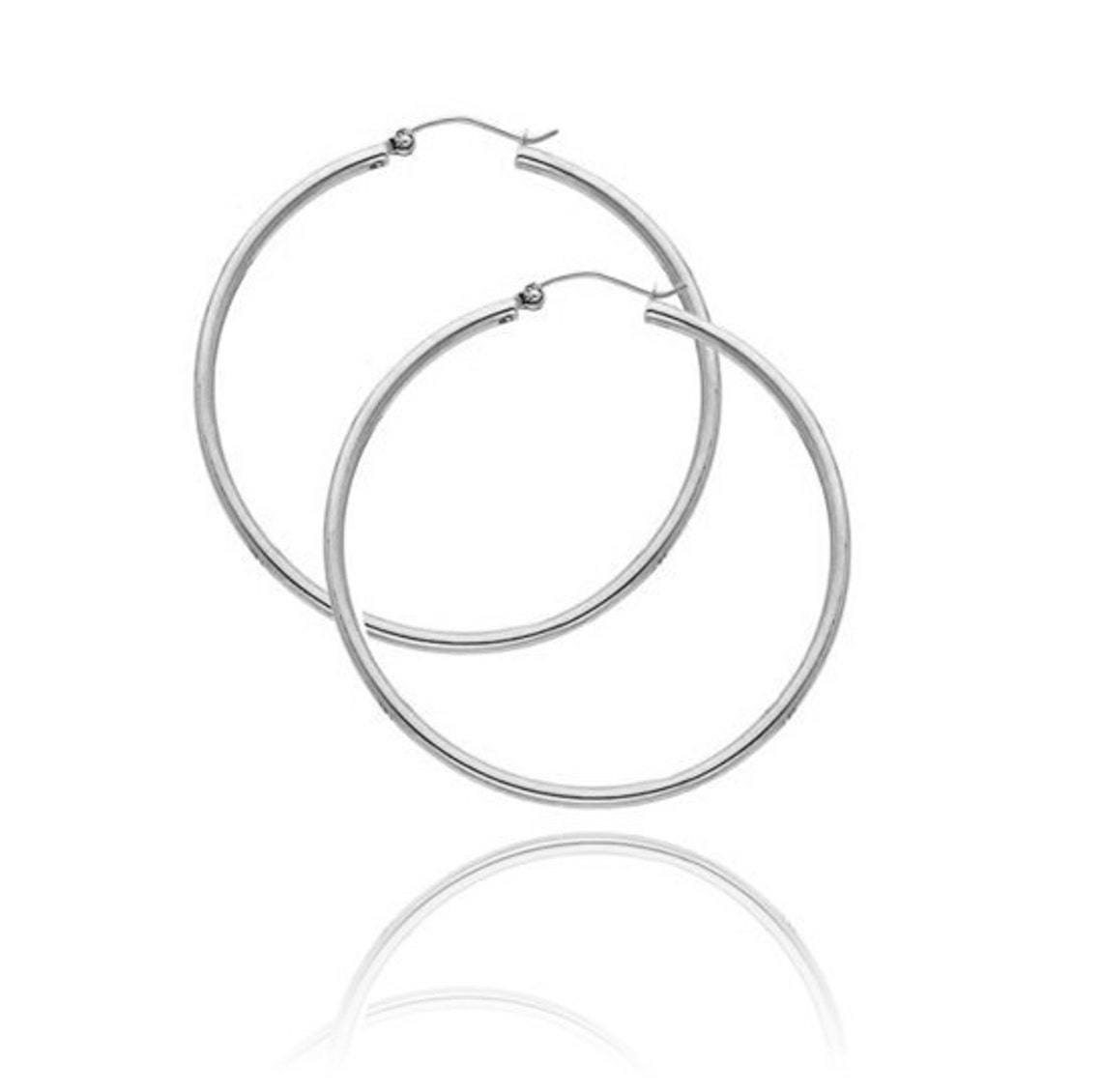 14K Solid Gold Hoops | 1.2mm Thick Hoops| Stacking Hoops | 1.2 Mm Hinge ...