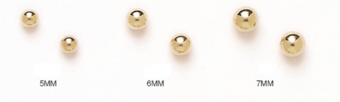 14K Yellow Gold Ball Push Back Studs Tiny Earring Stud - Etsy