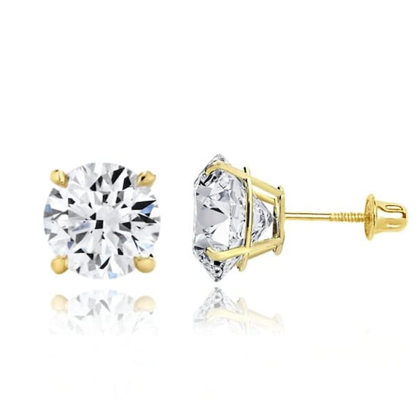 Gold Stud Earrings - Etsy