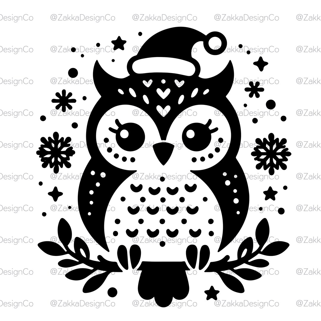 Christmas Owl Svg | Cute Owl | Kids Sublimation Design |cute | Shirt ...
