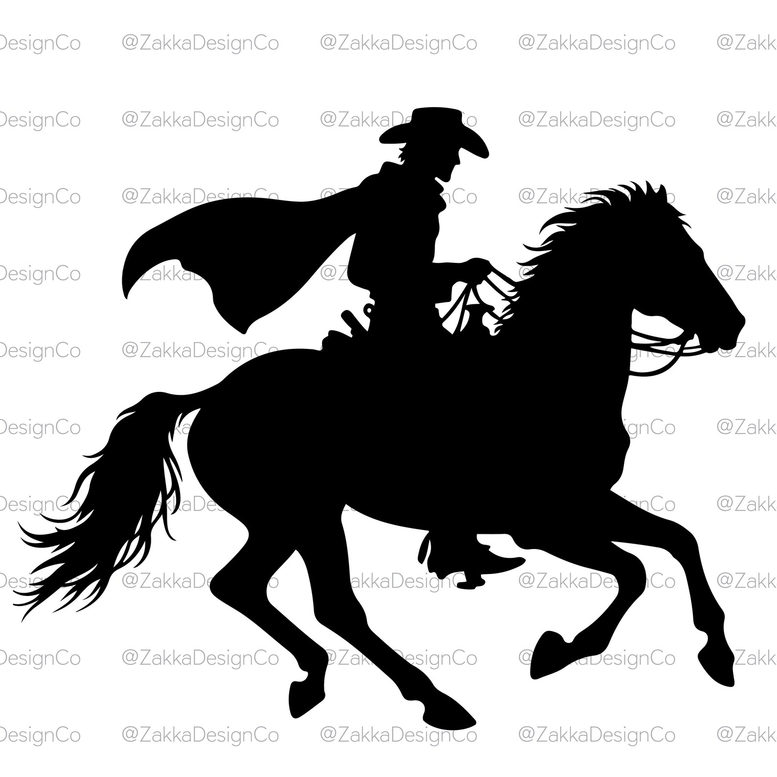 COWBOY SVG, Cowboy Riding a Horse Svg, Cowboy Cut Files for Silhouette ...