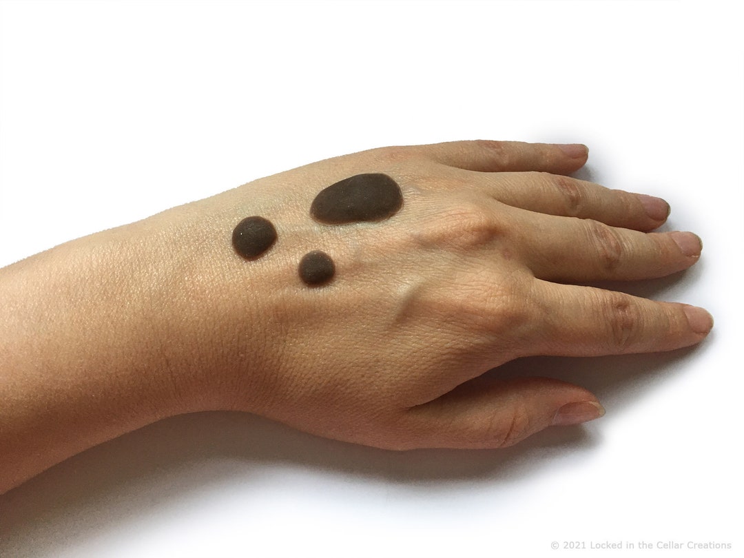 Fake Mole or Birthmark Prosthetic, Various Sizes, With or Without Hair ...