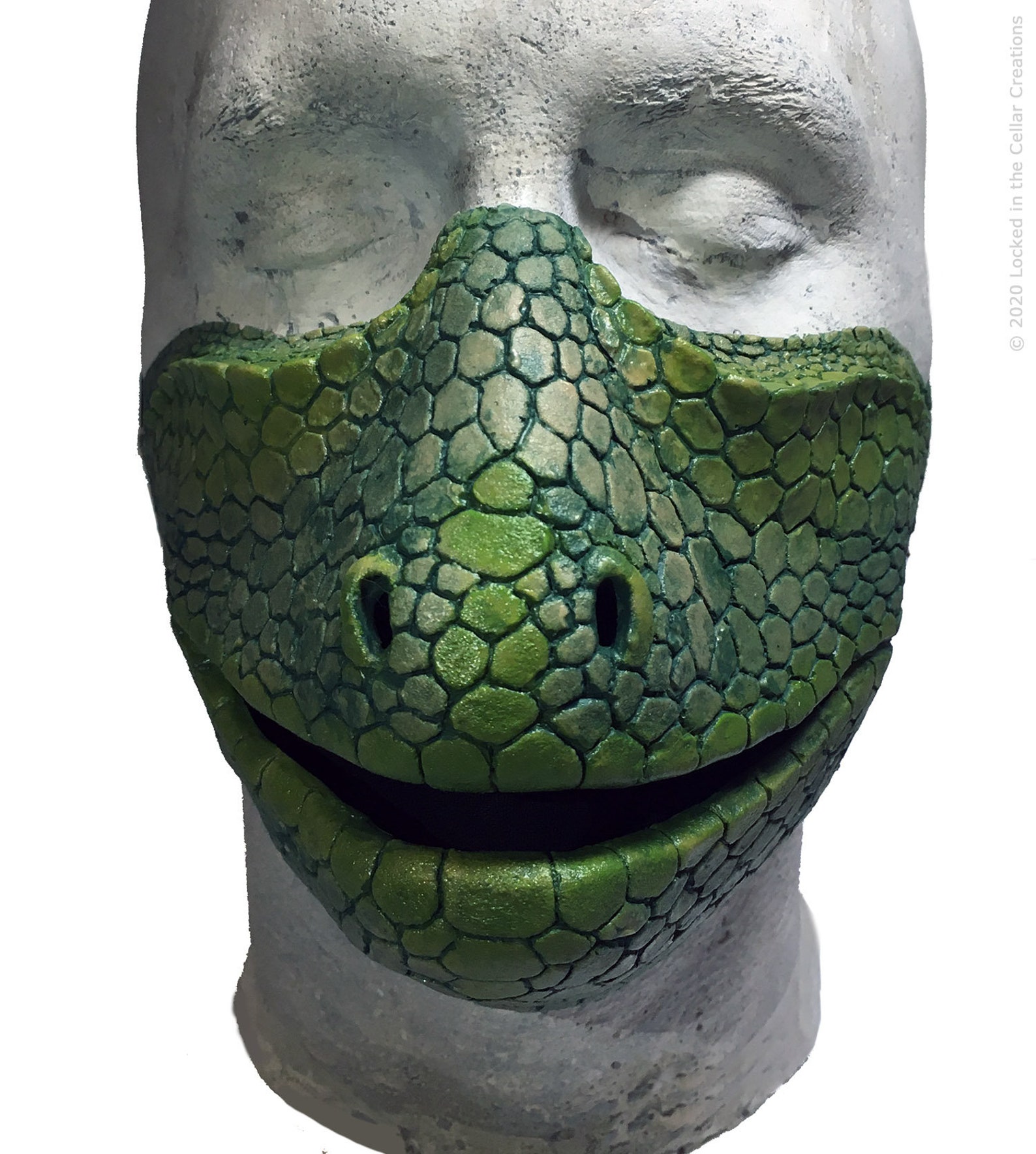 Deluxe Reptile Face Mask Iguana/snake/lizard/mutant Animal - Etsy