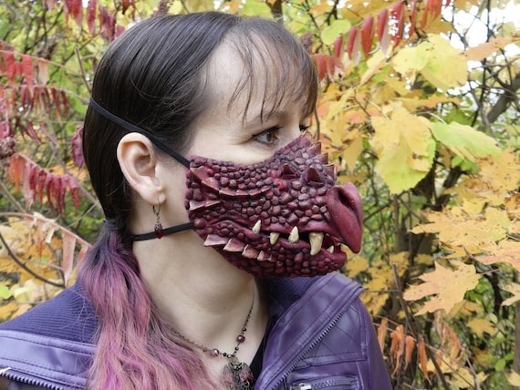 Deluxe Dragon Face Mask Fantasy Reptile Skeksis Monster - Etsy