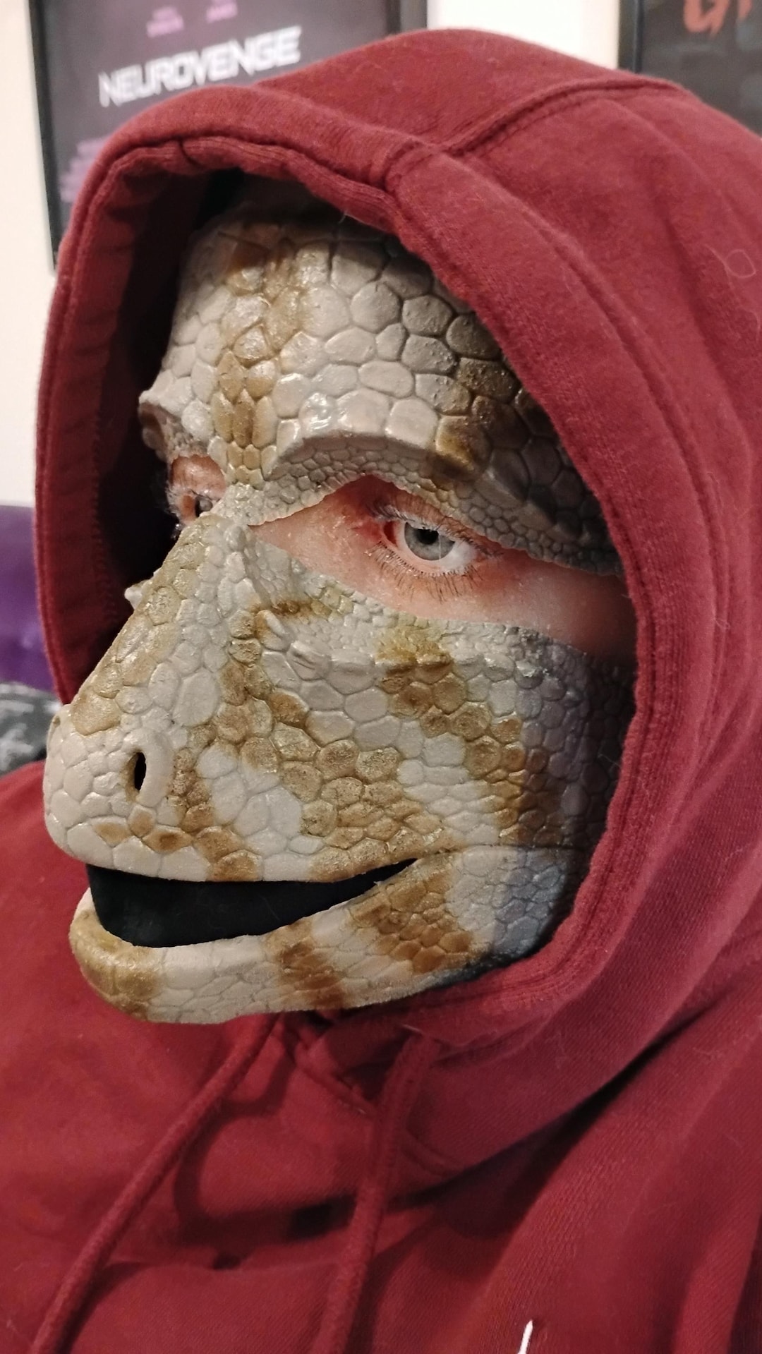 Reptile or Snake Face Mask With Forehead Prosthetic - Etsy